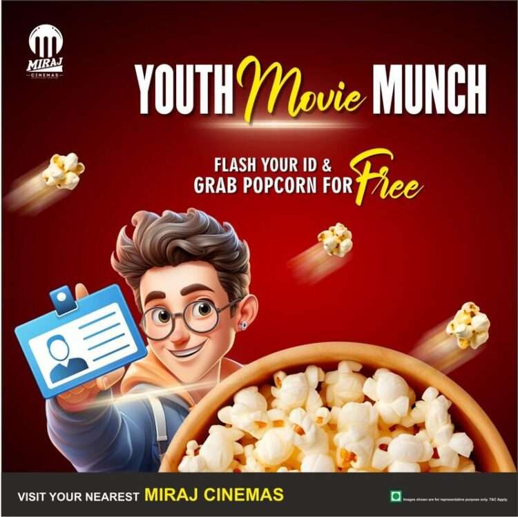 Popcorn Perks for Gen Z: Miraj Cinemas Launches ‘Youth Movie Munch’ to ...